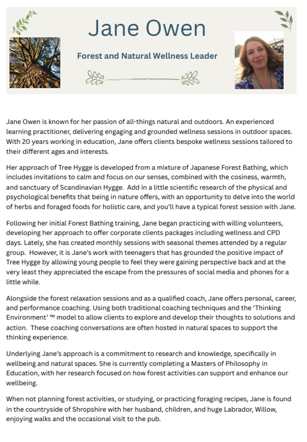 Jane Owen – Bio – Jane Owen